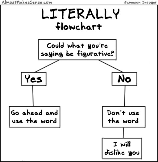 Literally Flowchart | Almost Makes Sense .com